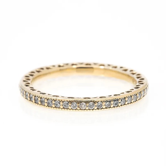 Pandora | Jewelry | New Pandora 4k Solid Gold Hearts Of Pandora Ring ...